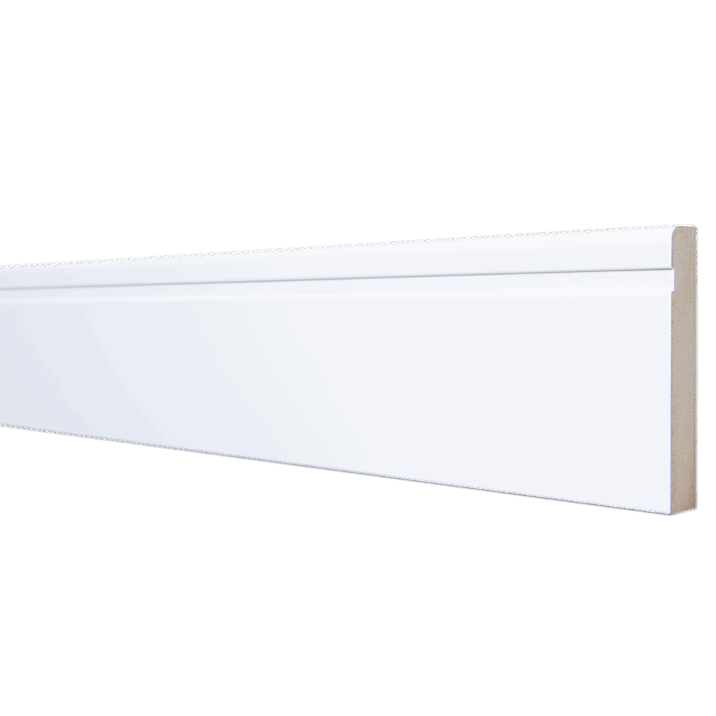 Buy Pre Painted, White, MDF, Bespoke Skirting Boards Online