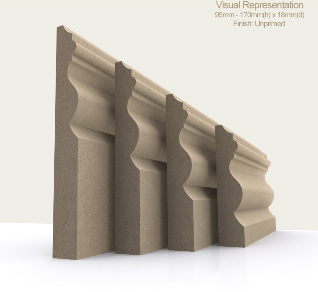 MDF Victorian Skirting Board | Classic Period Style – Type II